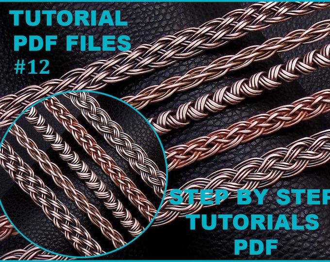 PDF Tutorial, 8 Wire Weaves Package Tutorial, Wire Weave Pattern - Etsy
