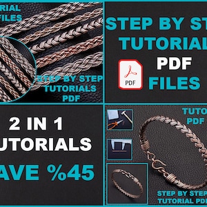 PDF Files Instant Download 5 Braiding Techniques+braided Cuff Bracelet With Wrapped End Caps ...