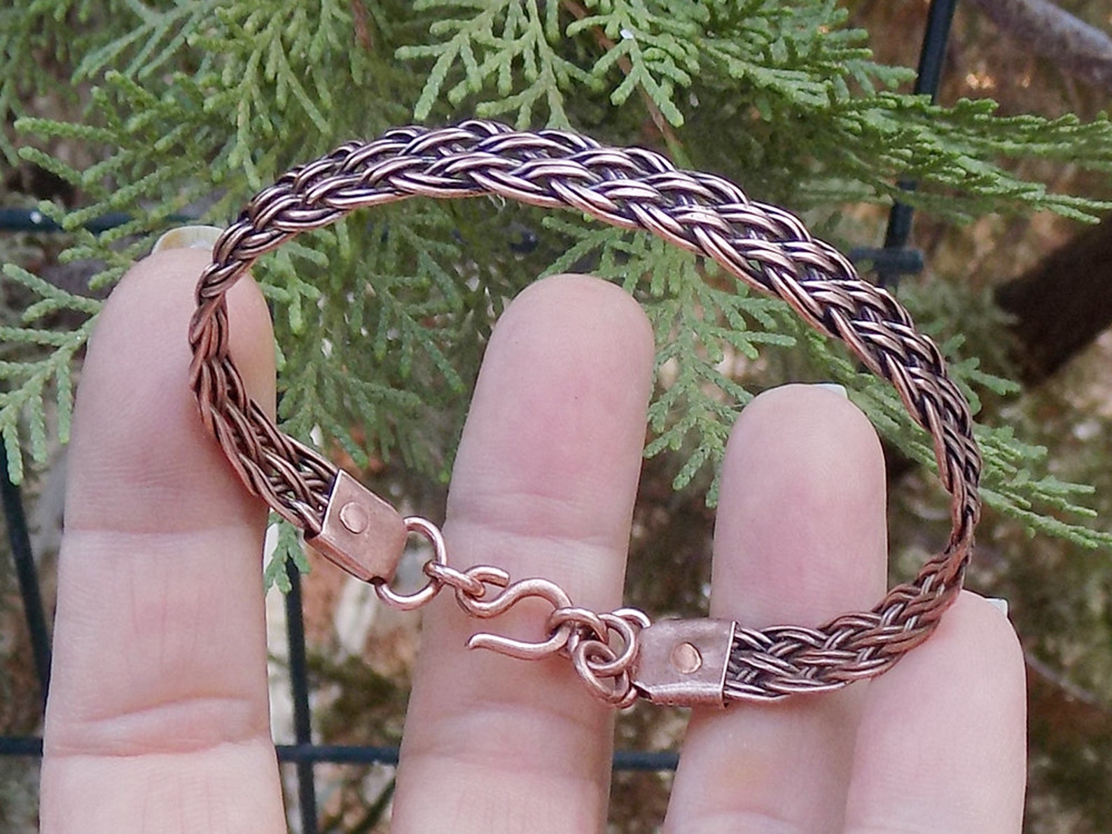 PDF Files Instant Download , Braided Bracelet With Riveted End Caps ...