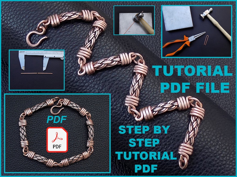 PDF Files Instant Download Braided Wire Wrapped Chain Links - Etsy