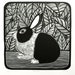 Domino - Rabbit Original Lino Artwork, Lino Print, Handmade, Limited ...