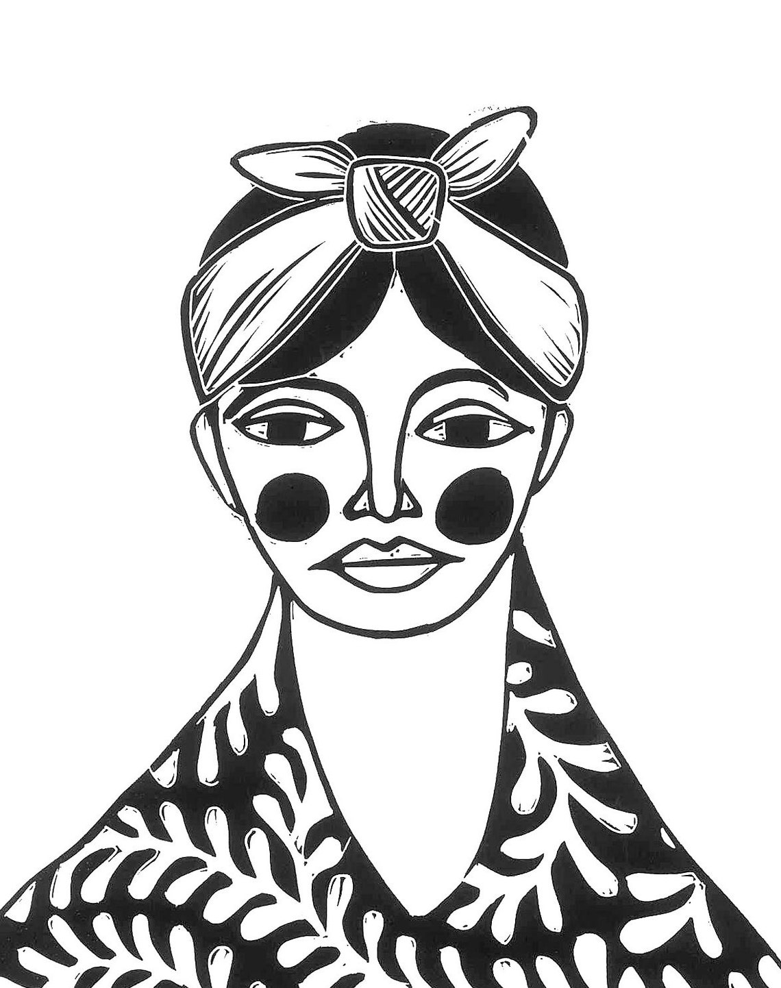 Gracie Lino Print Original Handmade Relief Print Printmaking - Etsy ...