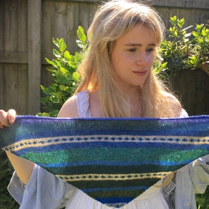 St Ives Scarf PATTERN ONLY - a Simple Handknit Pattern - Printed as an ...