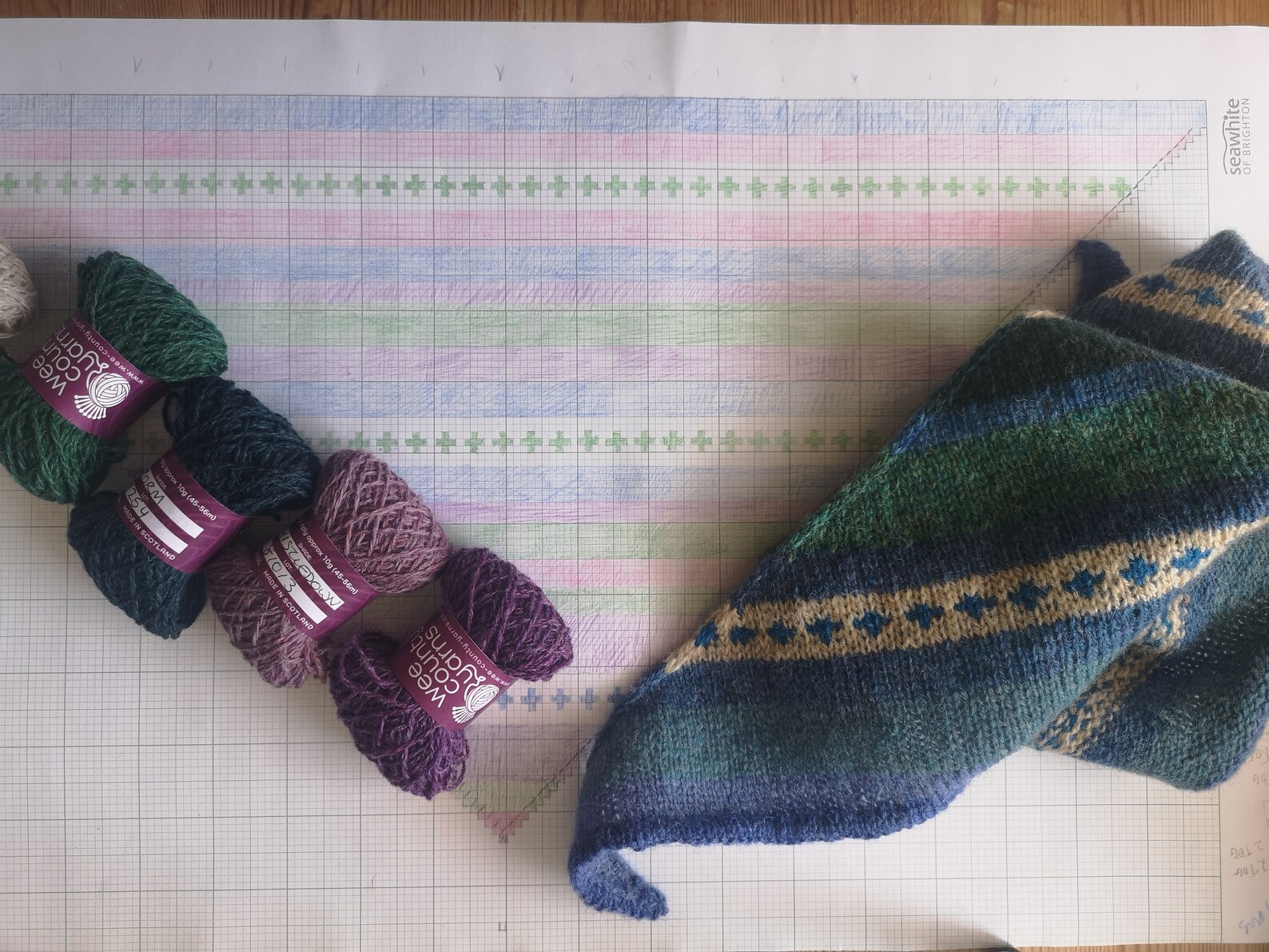 St Ives Scarf PATTERN ONLY - a Simple Handknit Pattern - Printed as an ...