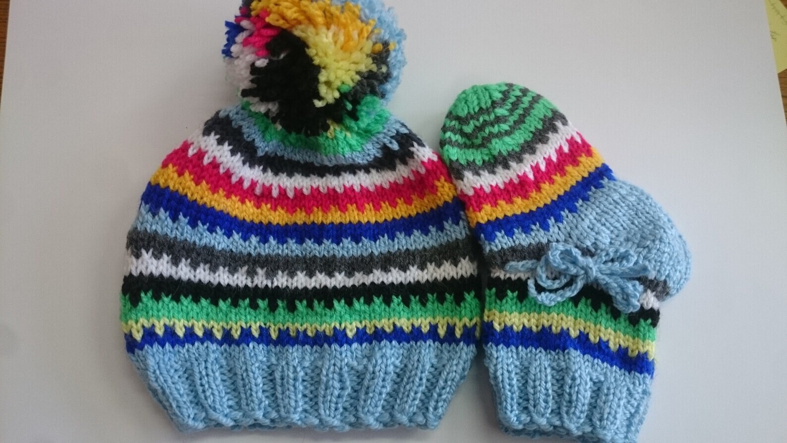 Baby Boy Beanie, Striped Baby Boy Hat, Newborn Knit Hat for Boy, Infant ...