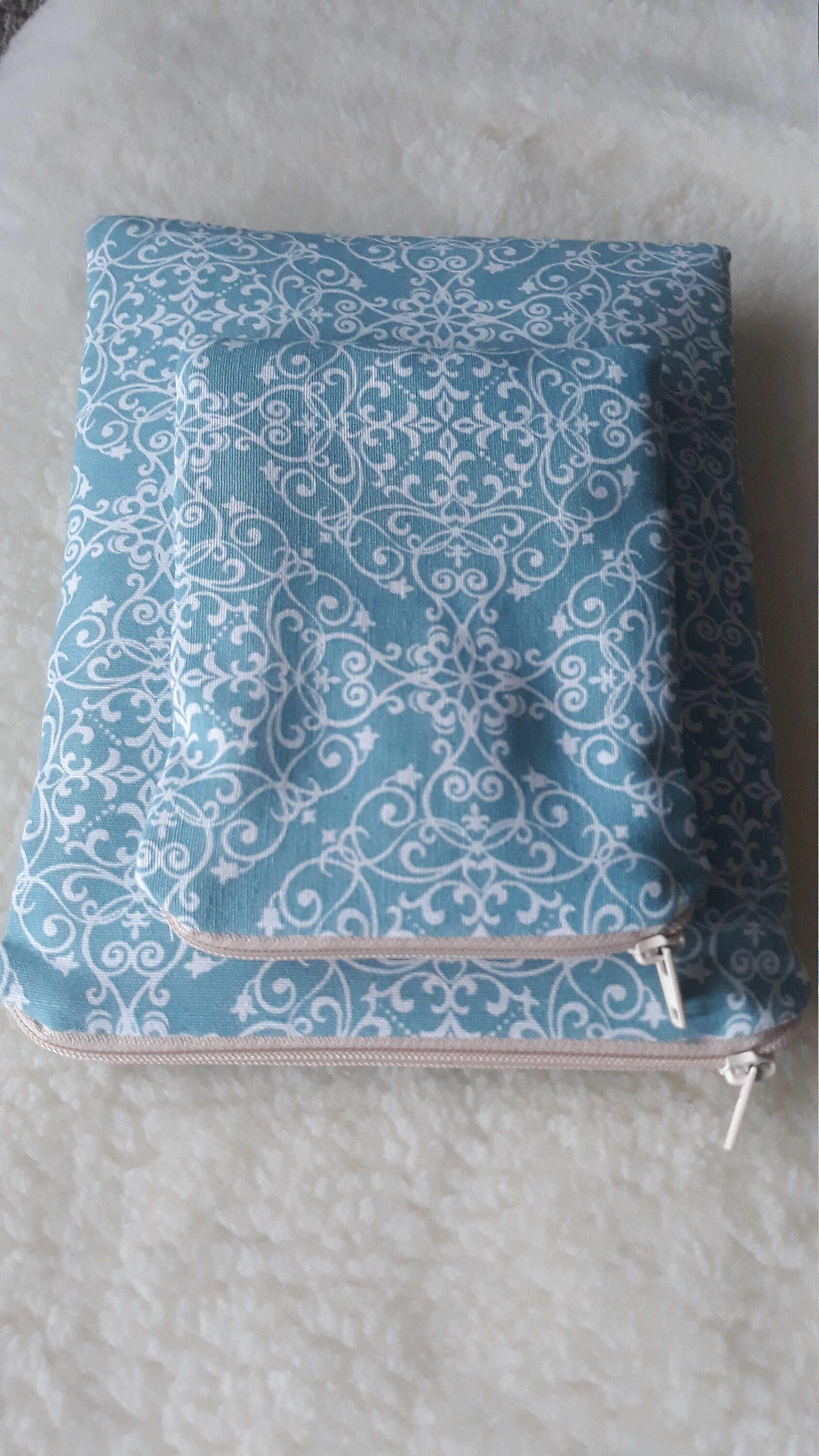 Zipped Book Pouch Book Pocket Book Pouch Custom Book Sleeve - Etsy