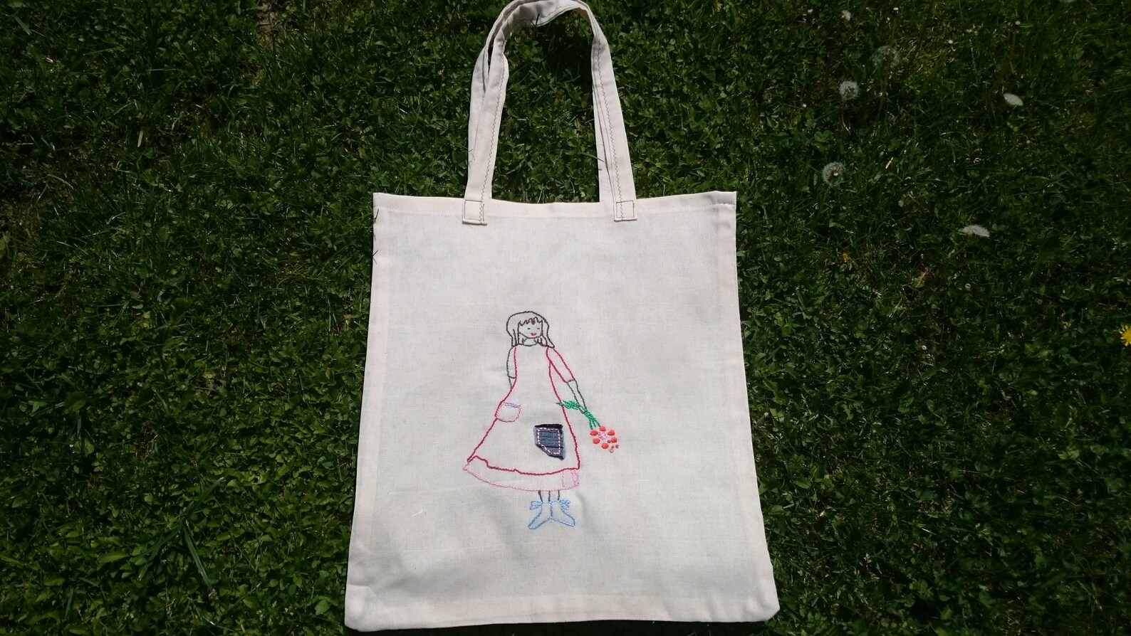 Hand Embroidered Purse, Embroidered Tote Bag, Tote Bag, Hand Design ...