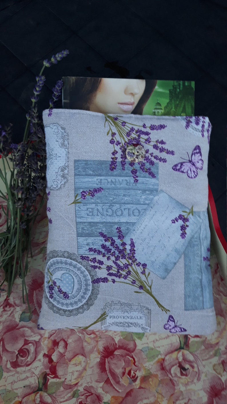 Lavender Booksleeve Book Cover Book Accessories Reading - Etsy