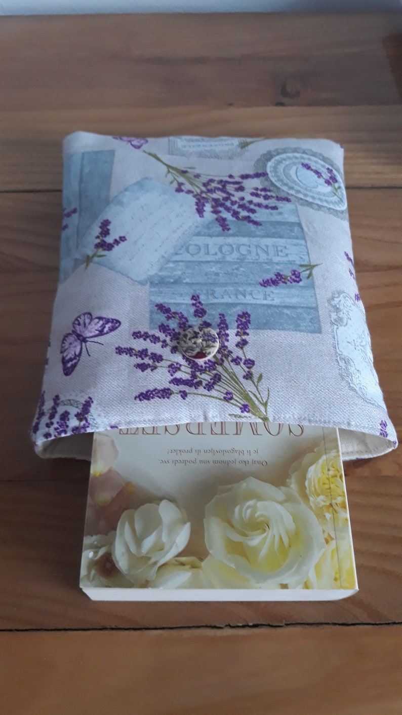 Lavender Booksleeve Book Cover Book Accessories Reading - Etsy