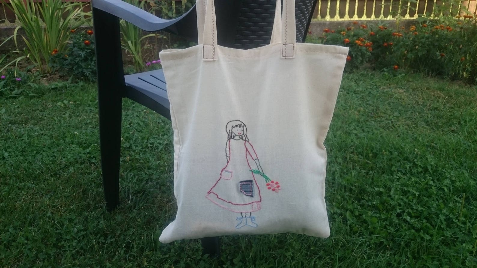 Hand Embroidered Purse, Embroidered Tote Bag, Tote Bag, Hand Design ...