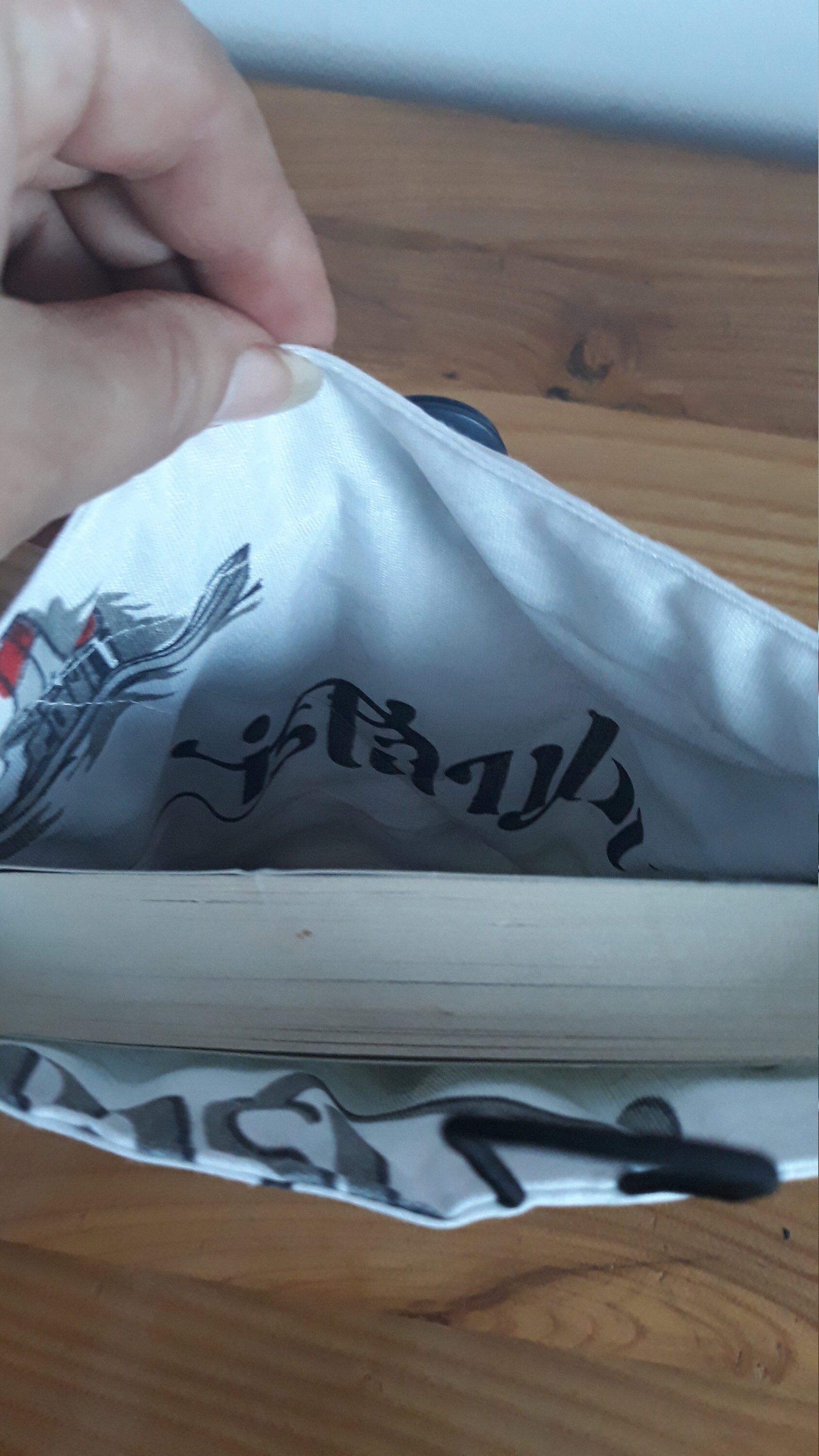 HANDMADE Re-usable Fabric Book Cover Sleeve With Pocket - Etsy