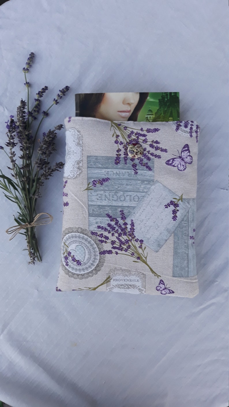 Lavender Booksleeve Book Cover Book Accessories Reading - Etsy