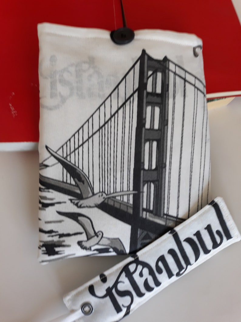 HANDMADE Re-usable Fabric Book Cover Sleeve With Pocket - Etsy