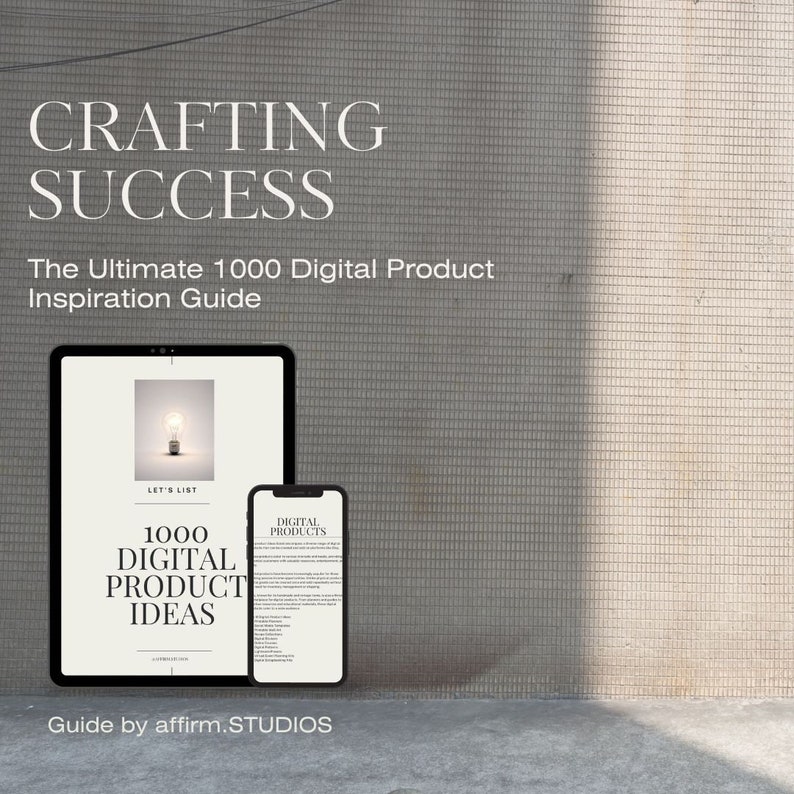 1000 Digital Product Ideas for ETSY Make Money Online: the Ultimate ...