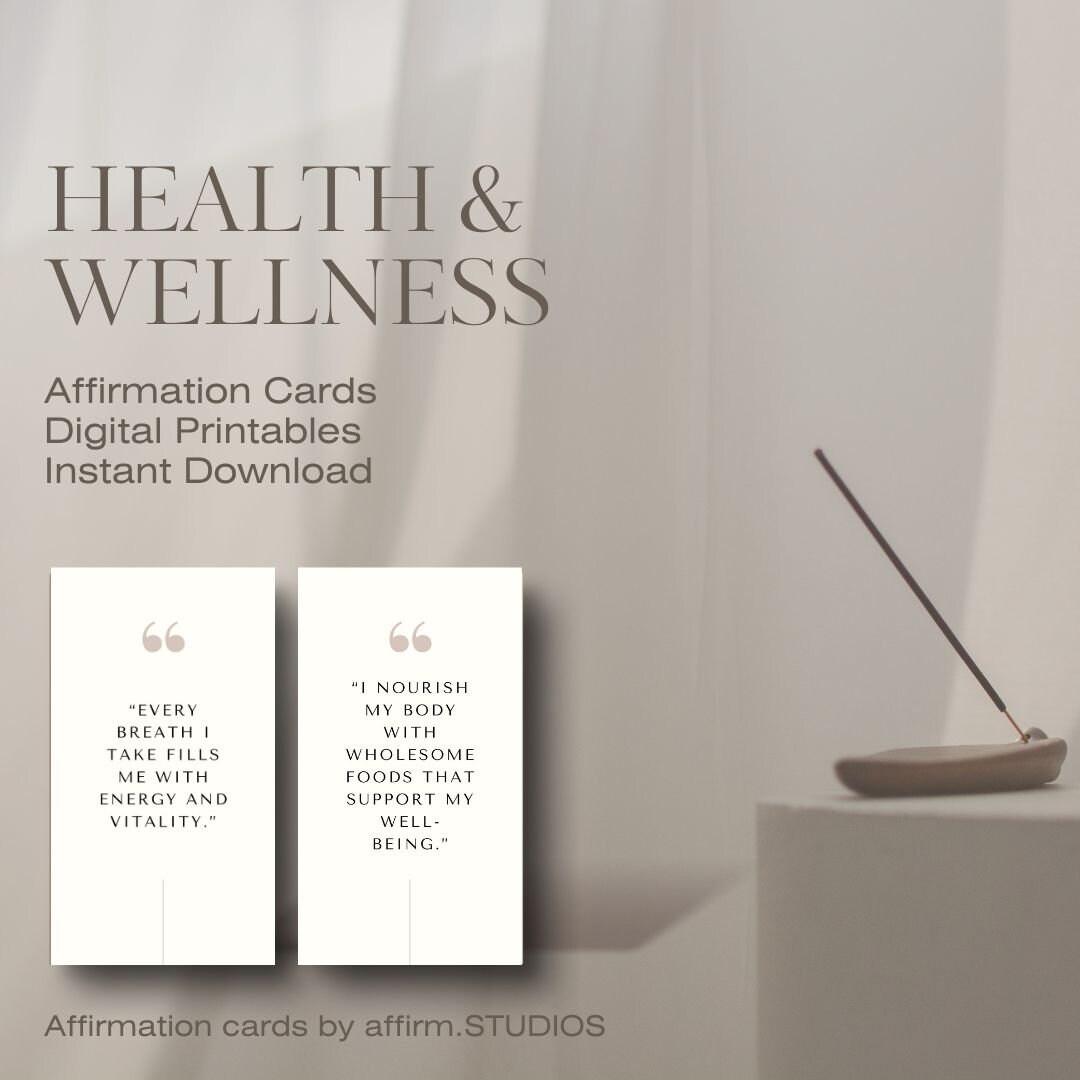 Health & Wellness: Affirmation Cards - 30 Holistic Living, Uplifting ...
