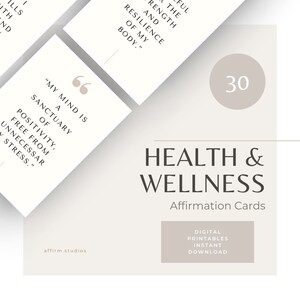 Health & Wellness: Affirmation Cards - 30 Holistic Living, Uplifting ...