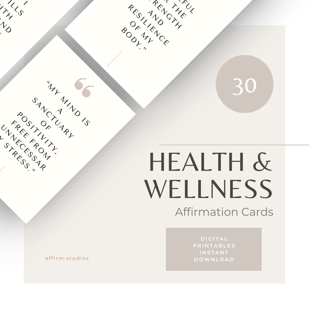 Health & Wellness: Affirmation Cards - 30 Holistic Living, Uplifting ...
