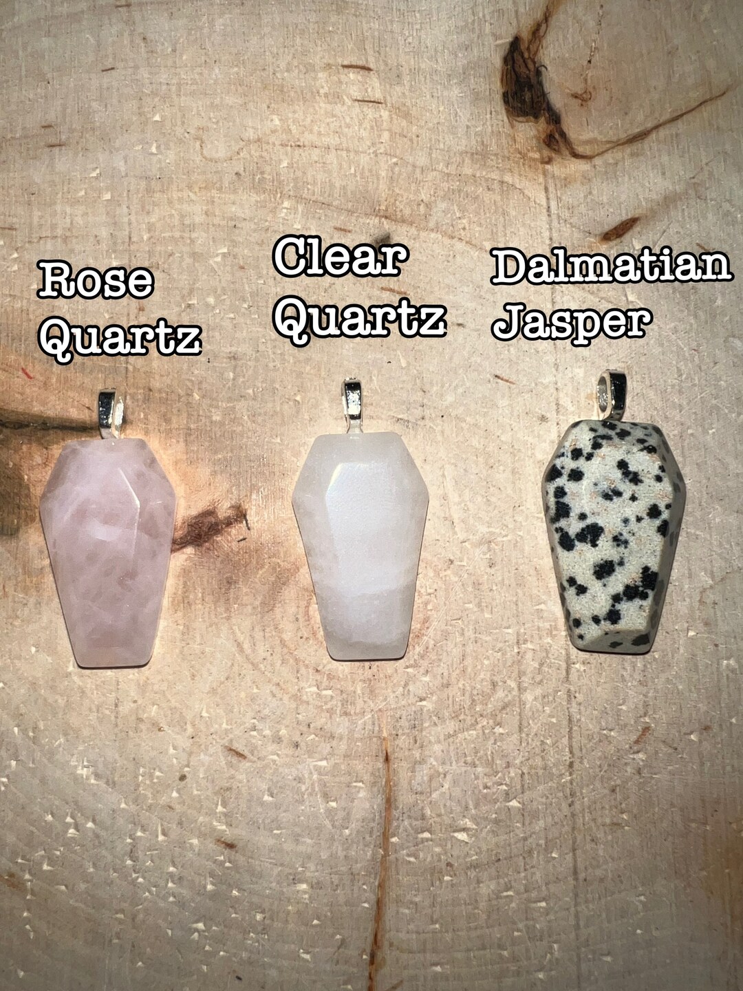 Polished Crystal Coffin Pendants - Etsy