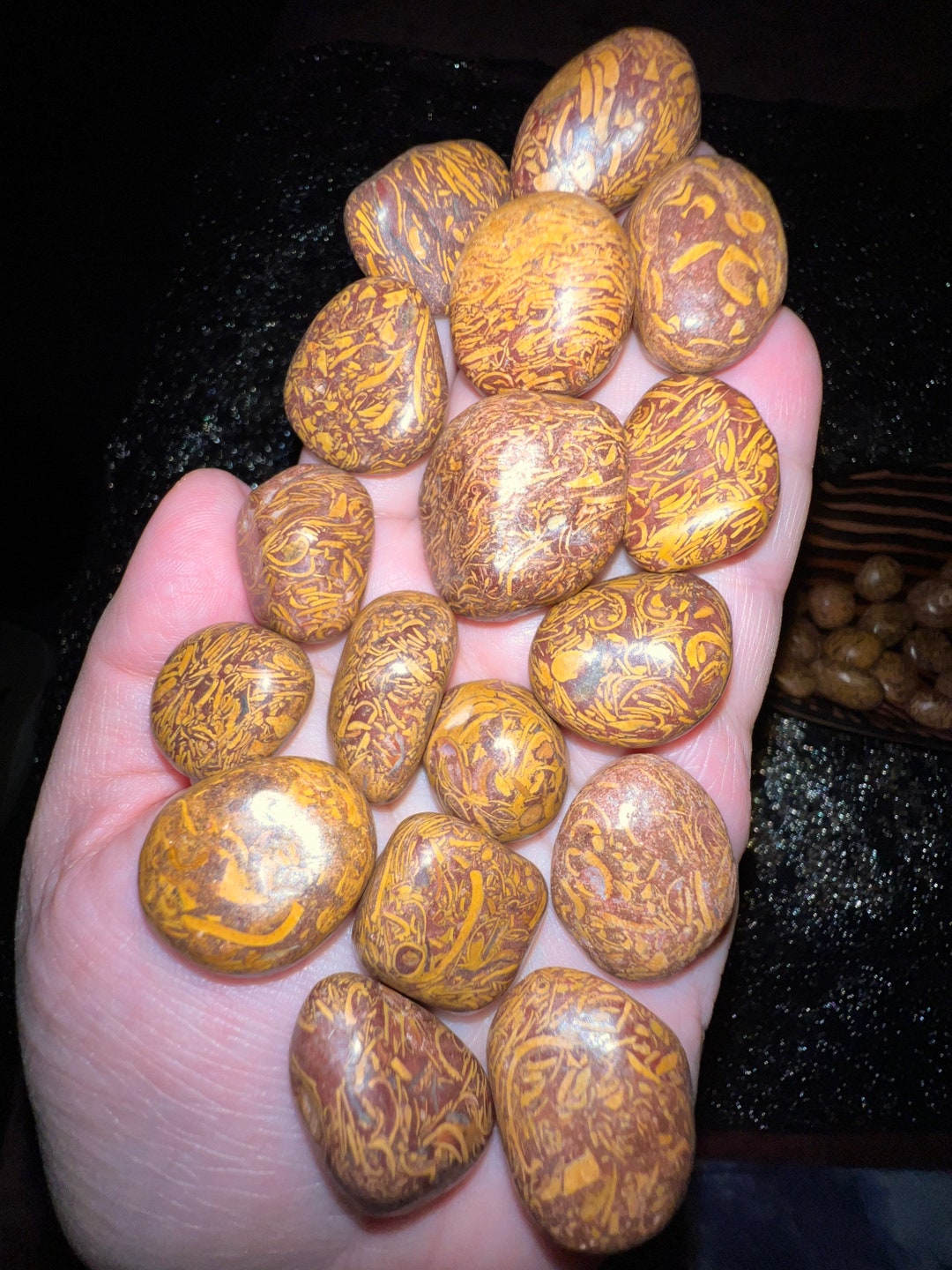 Tumbled/polished Miriam script Stone - Etsy