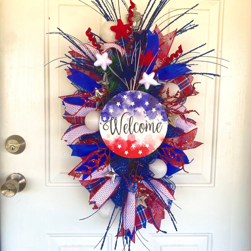 Labor Day Wreath - Etsy