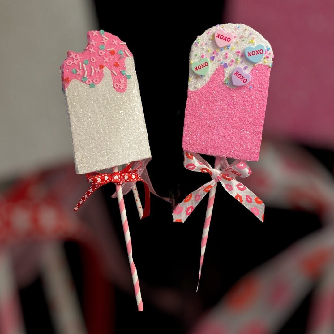 Valentines Day Popsicles, Fake Bake Popsicles, Cute Valentines Day ...