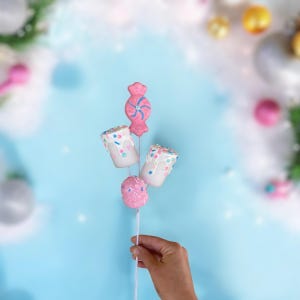 Pastel Christmas Picks, Candyland Pick, Pink Christmas Picks, Christmas ...