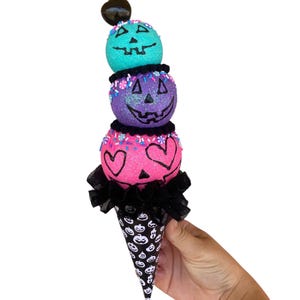 Fake Halloween Ice Cream Cone, Faux Ice Cream Cone, Halloween Ice Cream ...