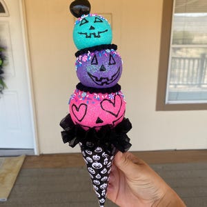 Fake Halloween Ice Cream Cone, Faux Ice Cream Cone, Halloween Ice Cream ...