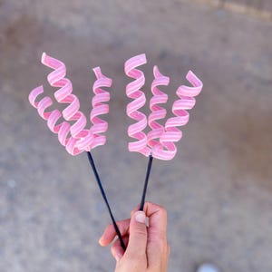 Pink Curly Picks, Pink Velvet Pick, Pink Wreath Picks, Wreath ...