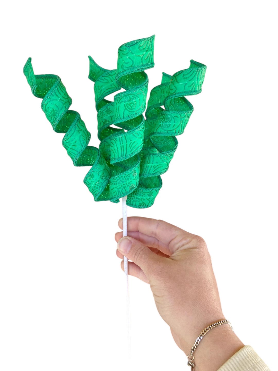 Green Curly Picks, Hot Pink Picks, Pink Curly Picks, Wreath Picks ...
