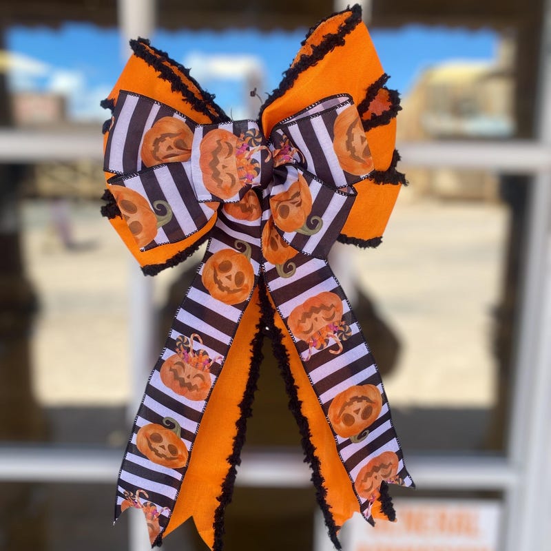 Halloween Bow - Etsy