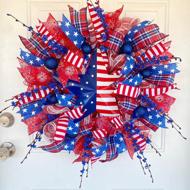 Labor Day Wreath - Etsy