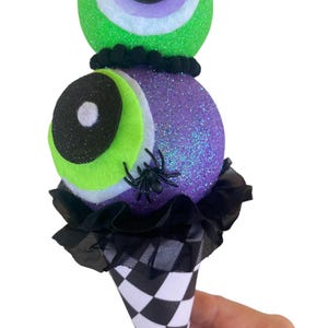 Faux Halloween Ice Cream Cone, Halloween Ice Cream Cone, Eye Scream ...