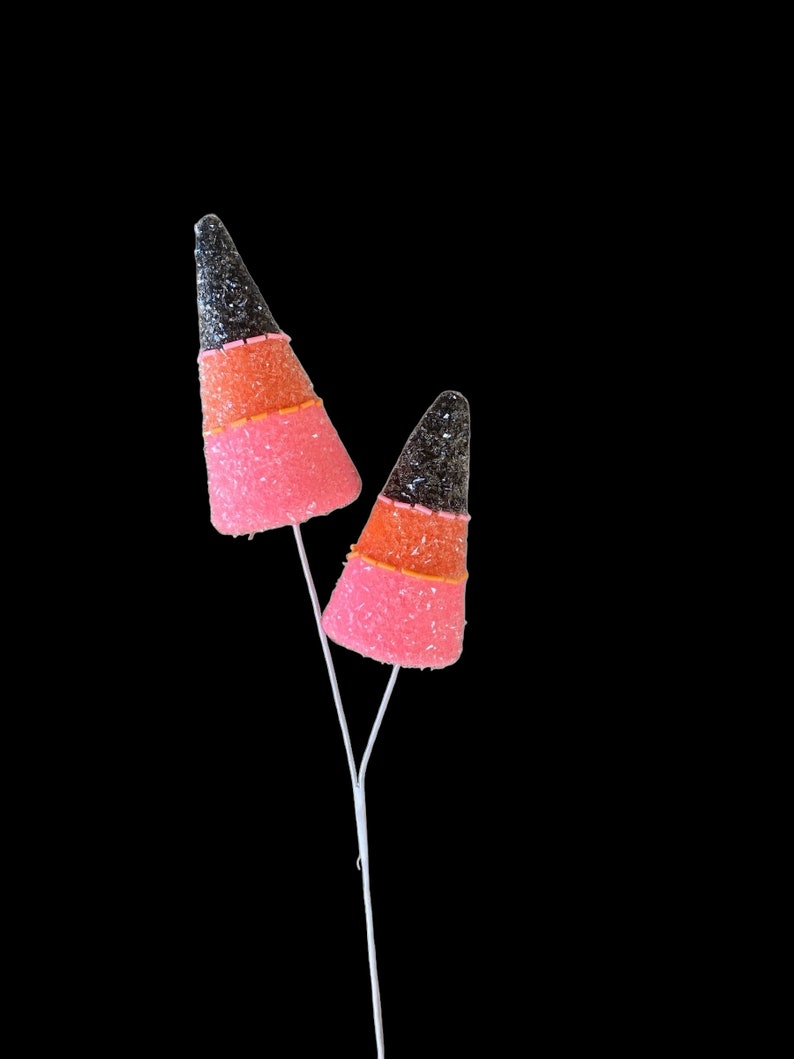 Halloween Picks, Candy Corn Sprays, Faux Candy Corn, Fake Candy Corn ...