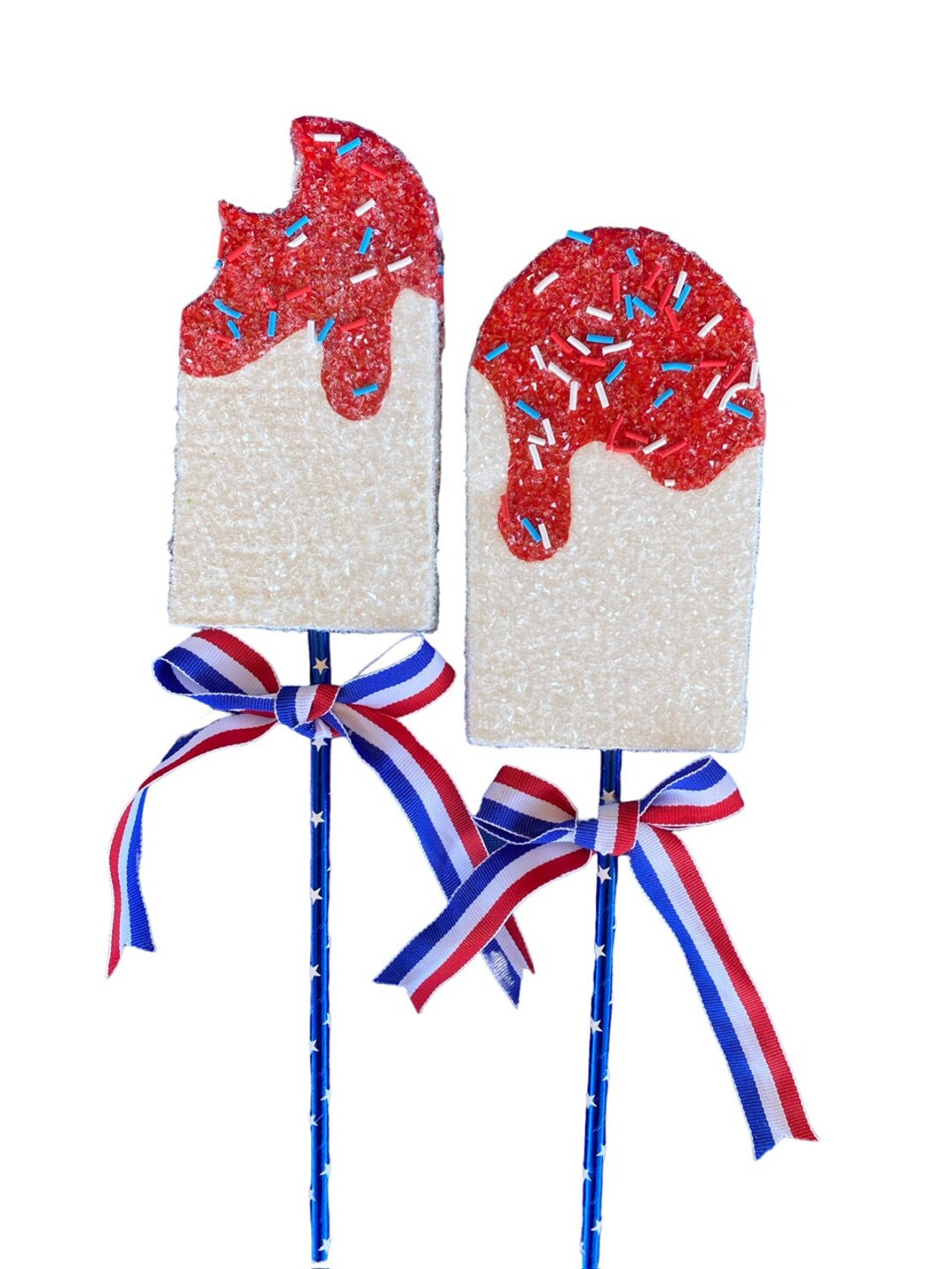 Patriotic Fake Popsicles, 4th of July Popsicles, Fake Patriotic ...