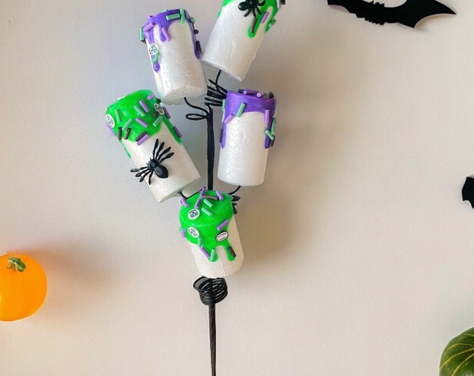 Faux Halloween Marshmallows, Halloween Picks, Marshmallow Picks ...