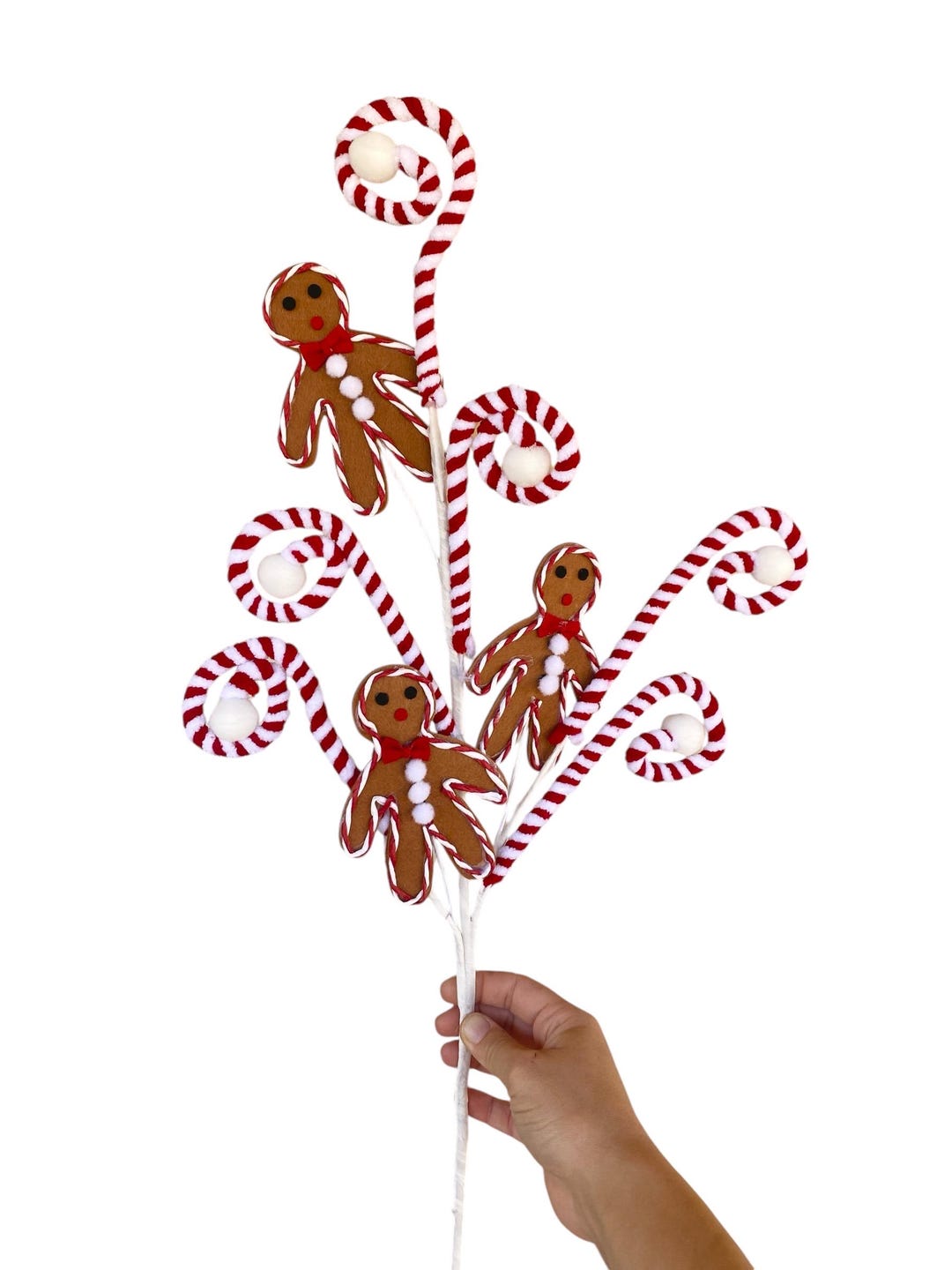 Gingerbread Man Spray, Gingerbread Man Picks, Christmas Sprays ...