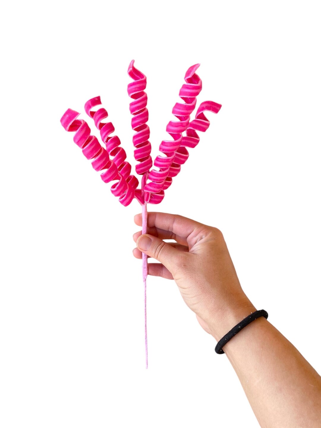 Pink Velvet Picks, Pink Pinks, Pink Curly Picks, Wreath Picks ...