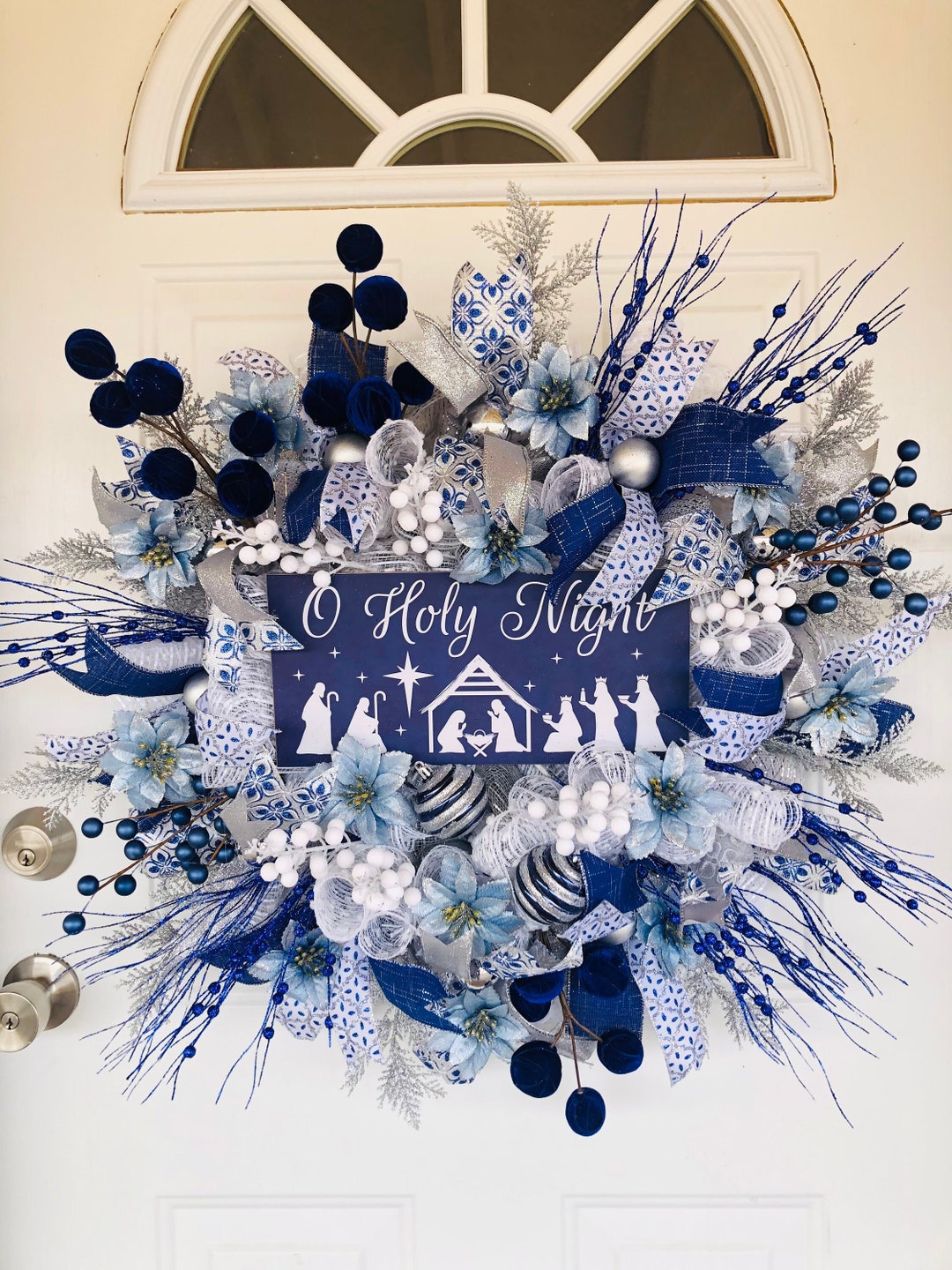 Nativity Wreath, Religious Wreath, Religious Decorations, Nativity ...