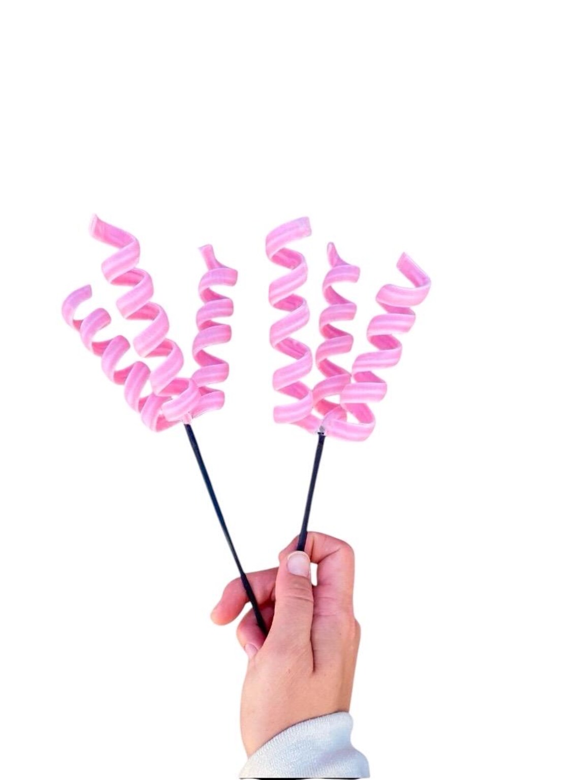 Pink Curly Picks, Pink Velvet Pick, Pink Wreath Picks, Wreath ...