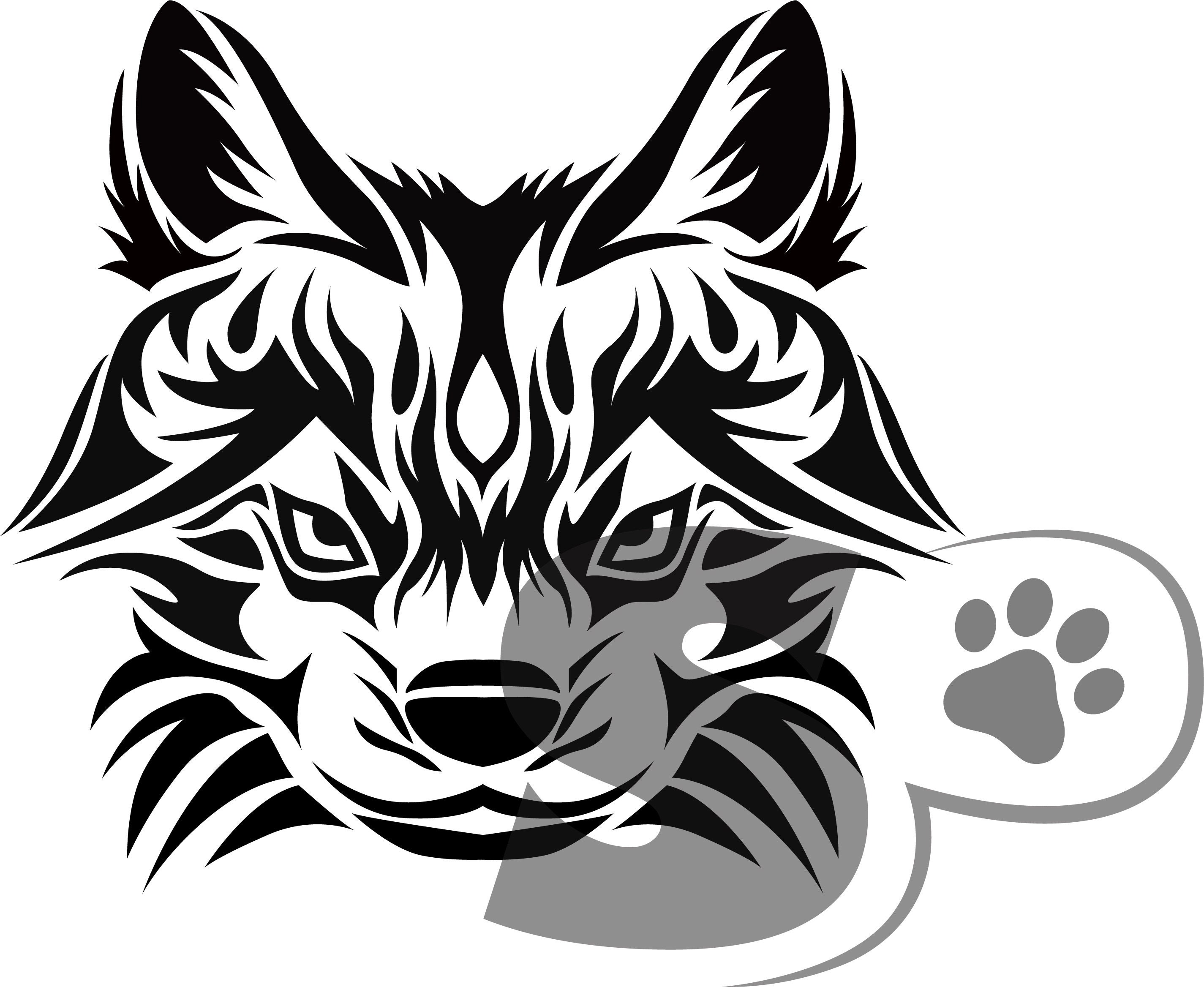 Tribal Wolf Face Decal - Etsy