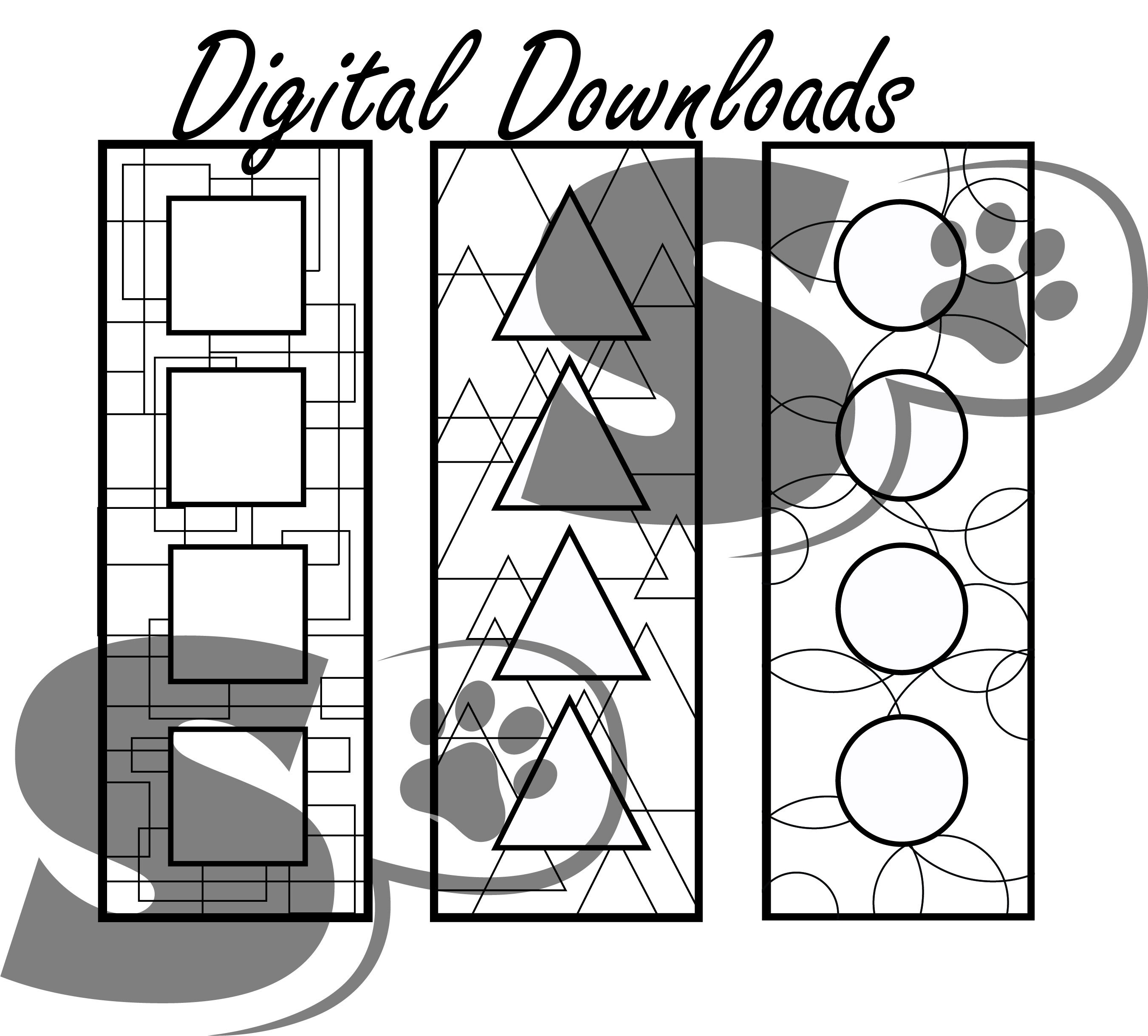 Basic Shapes Bookmarks to Color - Etsy