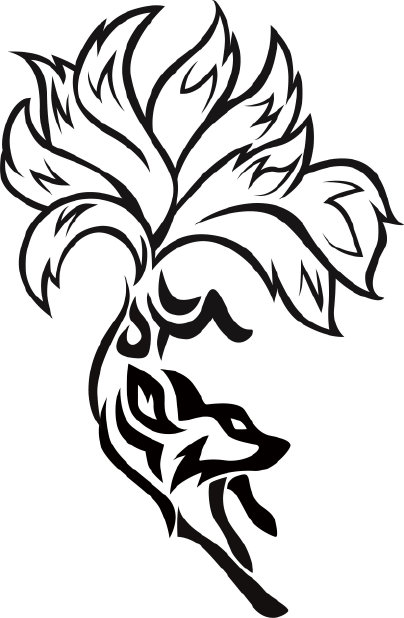 Nine Tail Fox Inspired Car Laptop Decal - Etsy