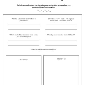 Business Plan for Beginners Activity - Etsy