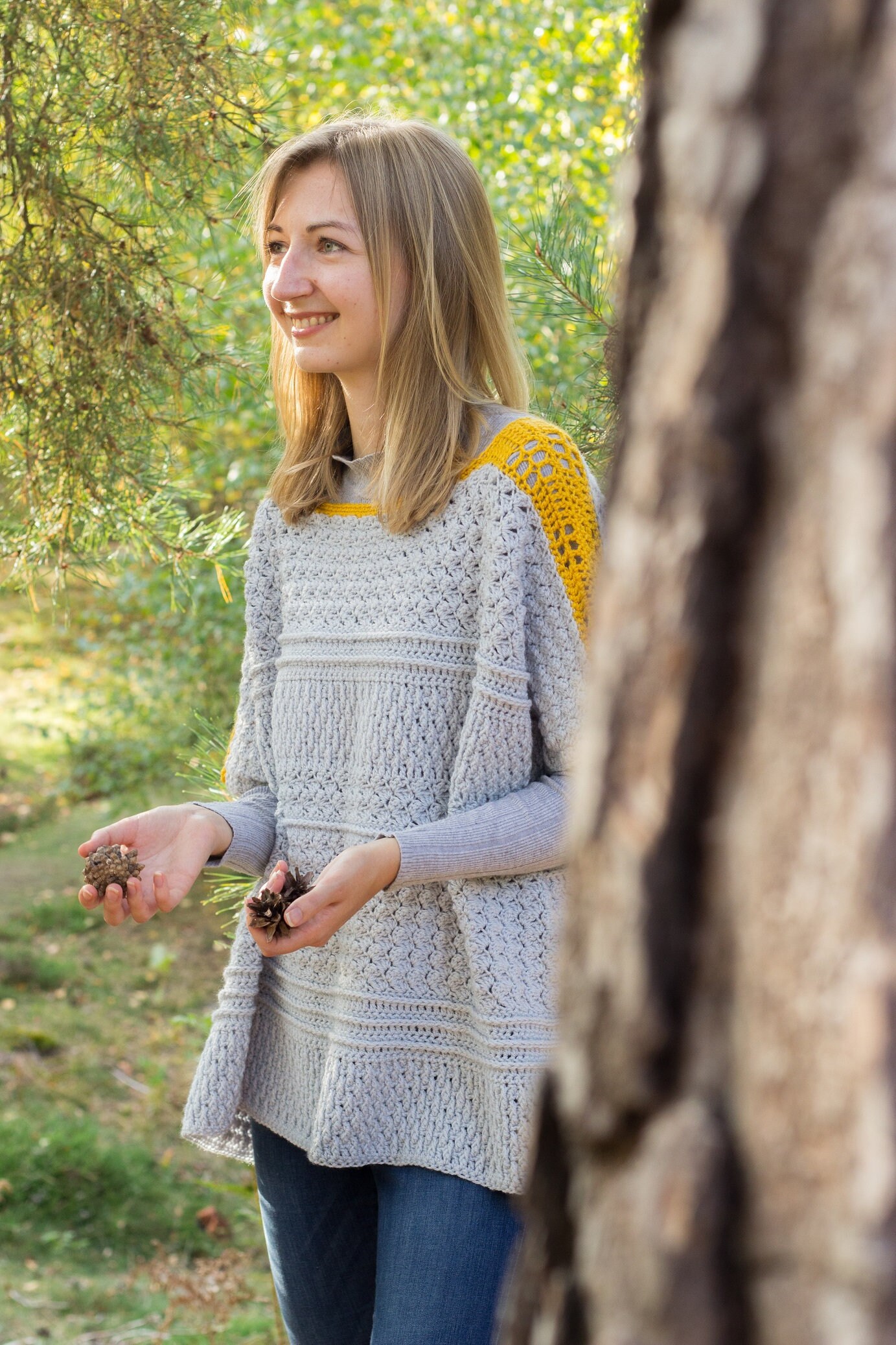 Lichen It Poncho Crochet Pattern, Crochet Jumper Pattern, Crochet ...