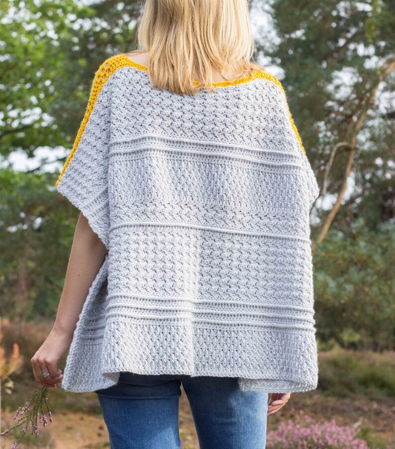 Lichen It Poncho - Crochet Pattern, Crochet Jumper Pattern, Crochet ...