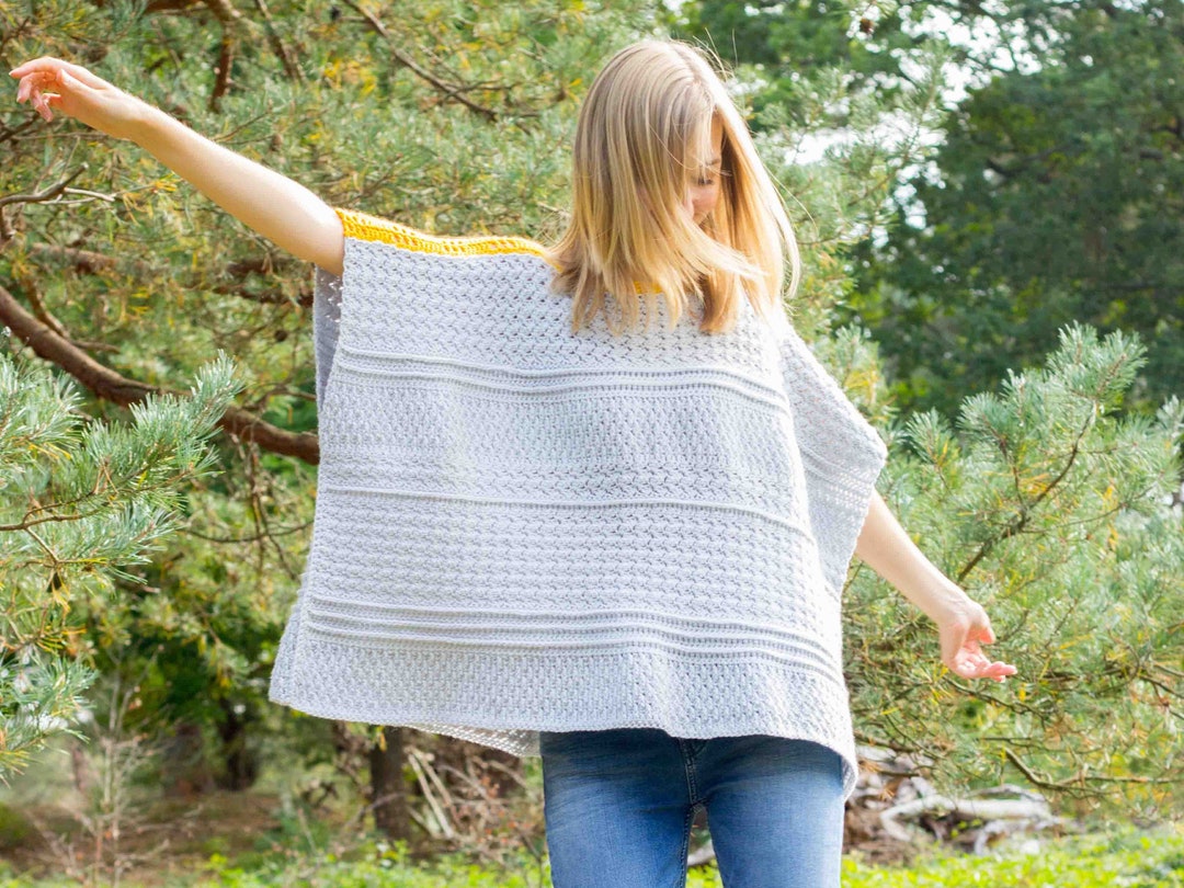 Lichen It Poncho - Crochet Pattern, Crochet Jumper Pattern, Crochet ...