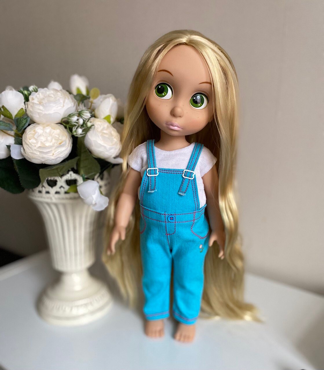 Denim Overalls for Animator Dolls and Similar Dolls 38-40 Cm, 15, 16 ...