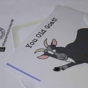 Goat Animal Pun you Old Goat Birthday Retirement - Etsy