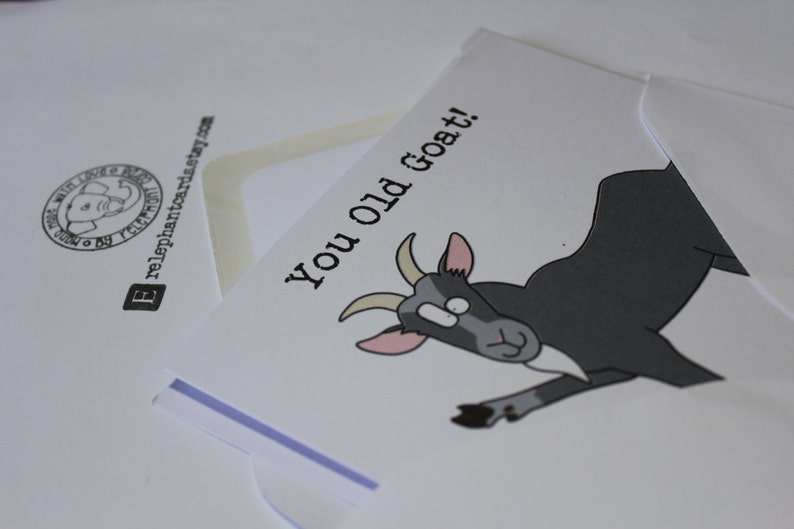 Goat Animal Pun you Old Goat Birthday Retirement - Etsy